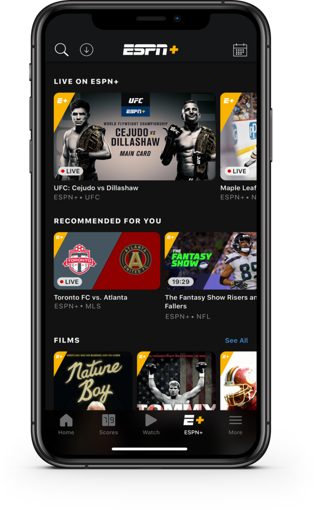ESPN+ Debuts Enhancements to Further Personalize and Improve the User ...