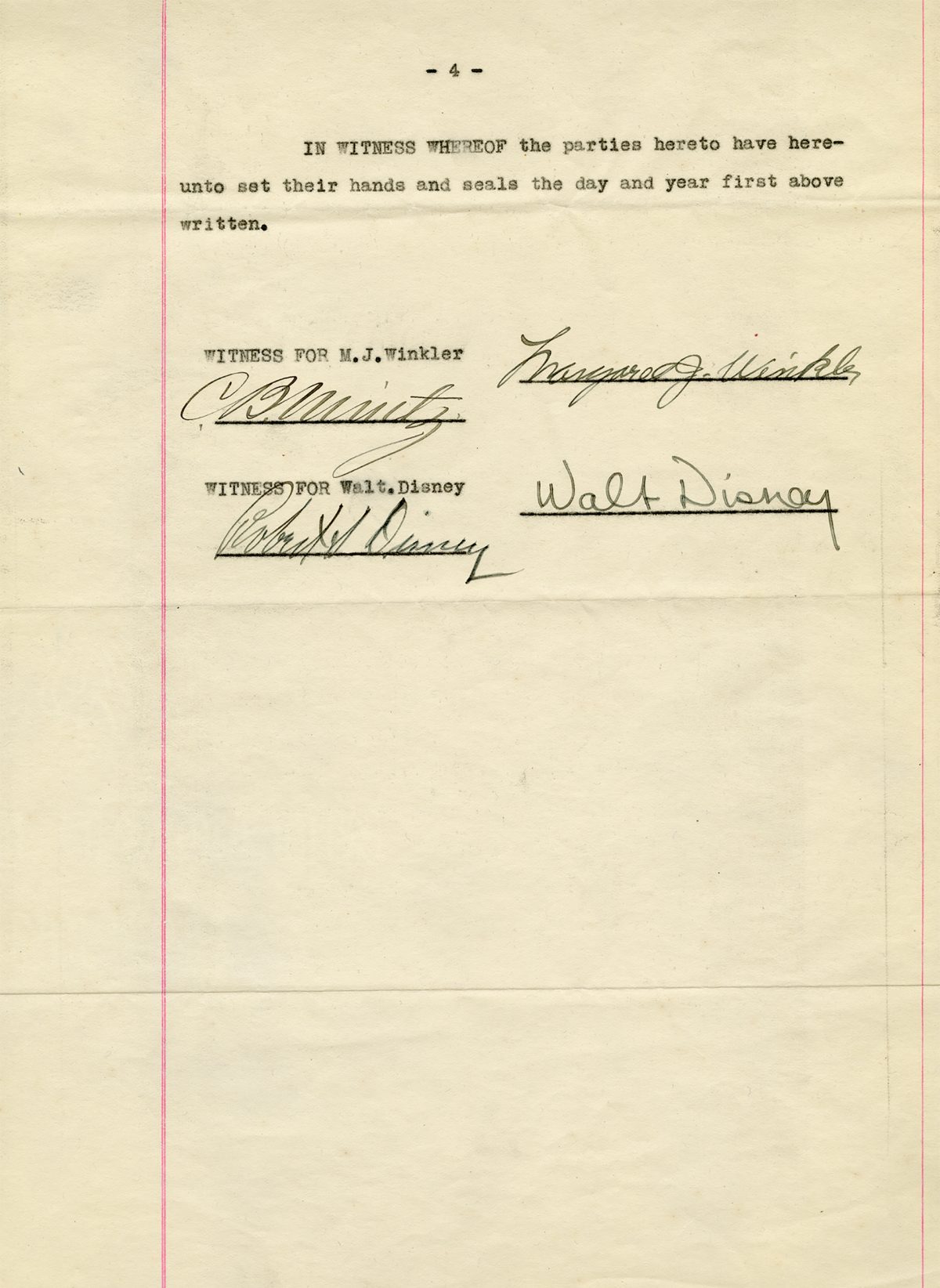 Here’s How a Four-Page Contract Started The Walt Disney Company - The ...