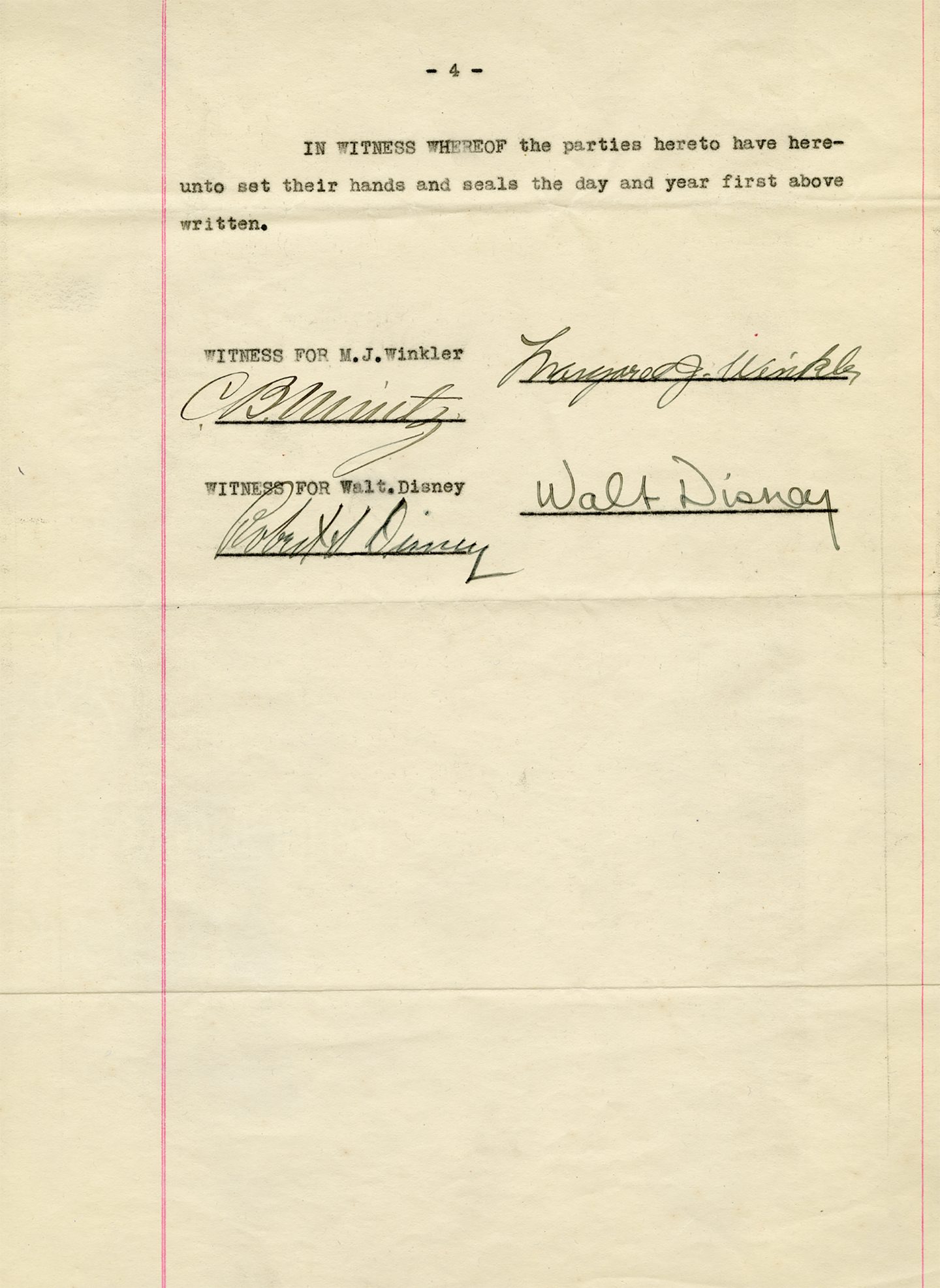Here’s How a Four-Page Contract Started The Walt Disney Company - The ...