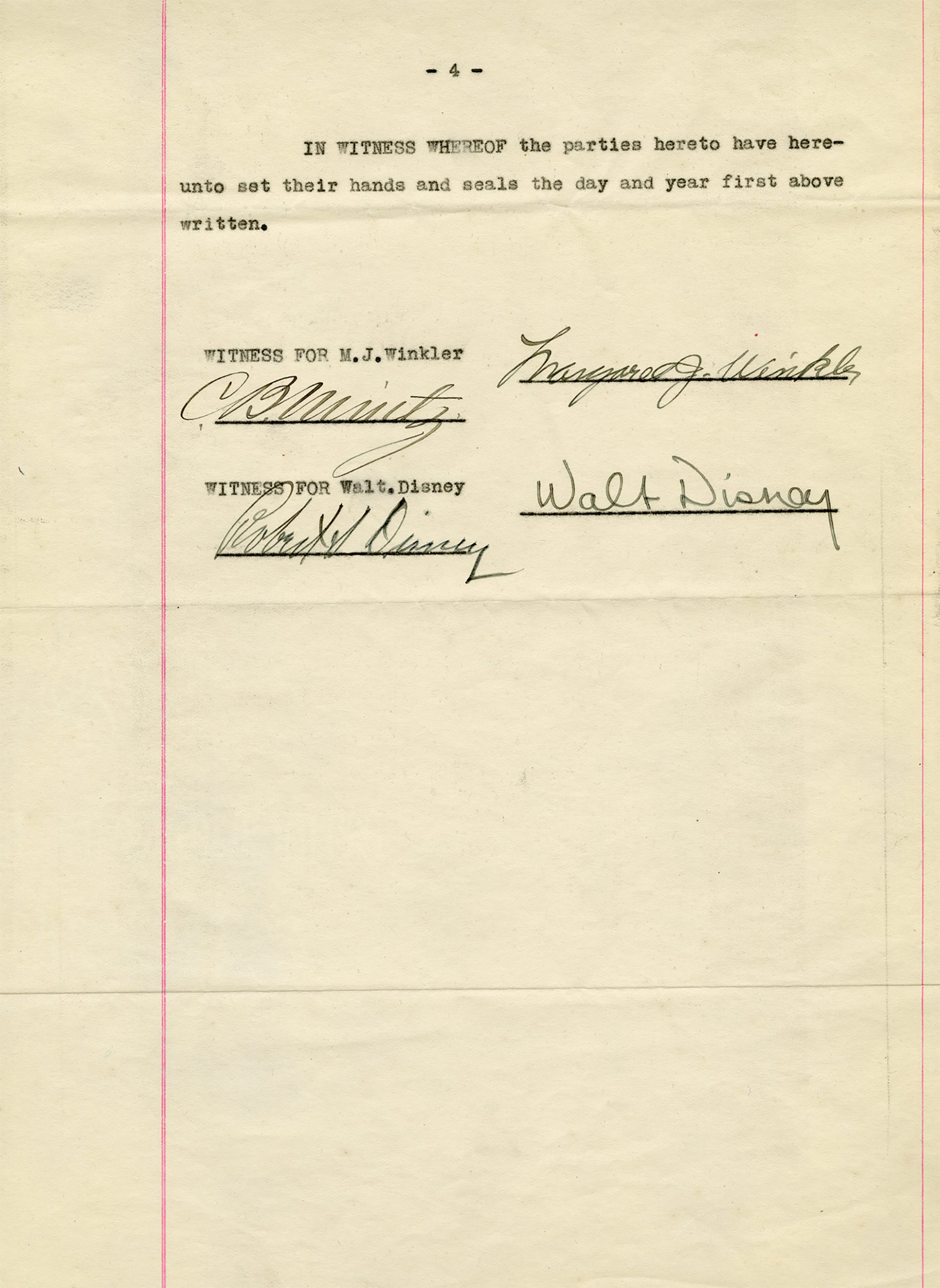 Here’s How a Four-Page Contract Started The Walt Disney Company - The ...