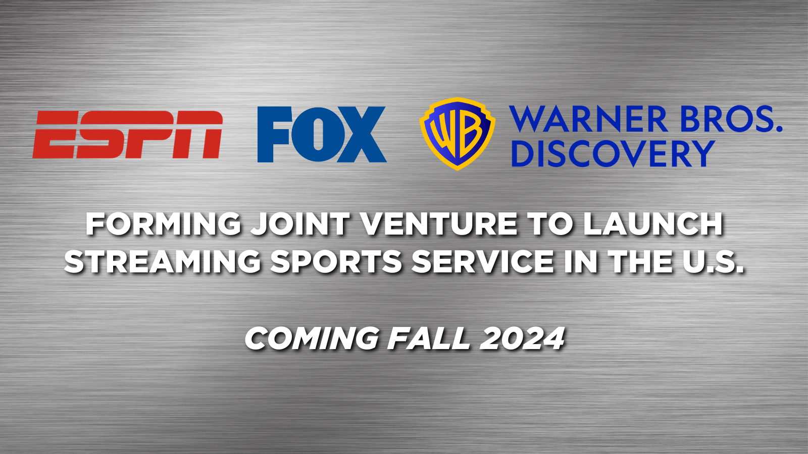 ESPN, Fox and Warner Bros. Discovery Forming Joint Venture to Launch ...