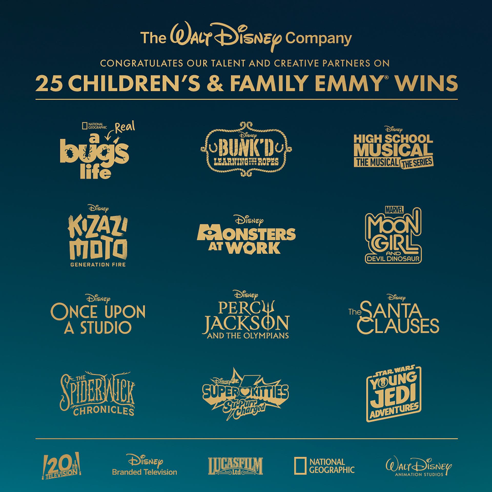 Disney Wins Big at the 2025 Children and Family Emmy Awards