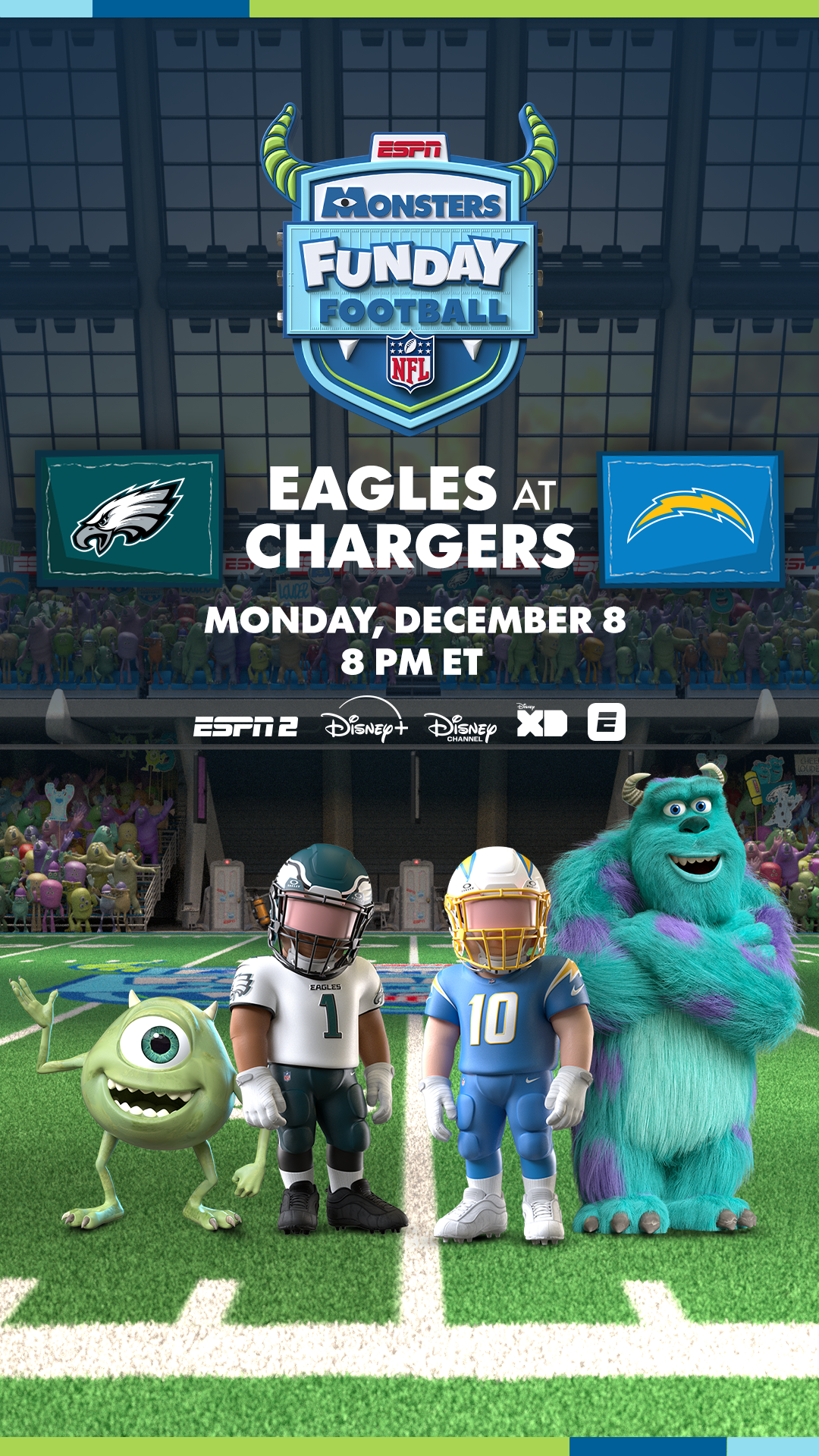 'Monsters Funday Football' is Coming December 8 | The Walt Disney Company