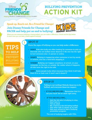 Disney Supports National Bullying Prevention Month Throughout October ...